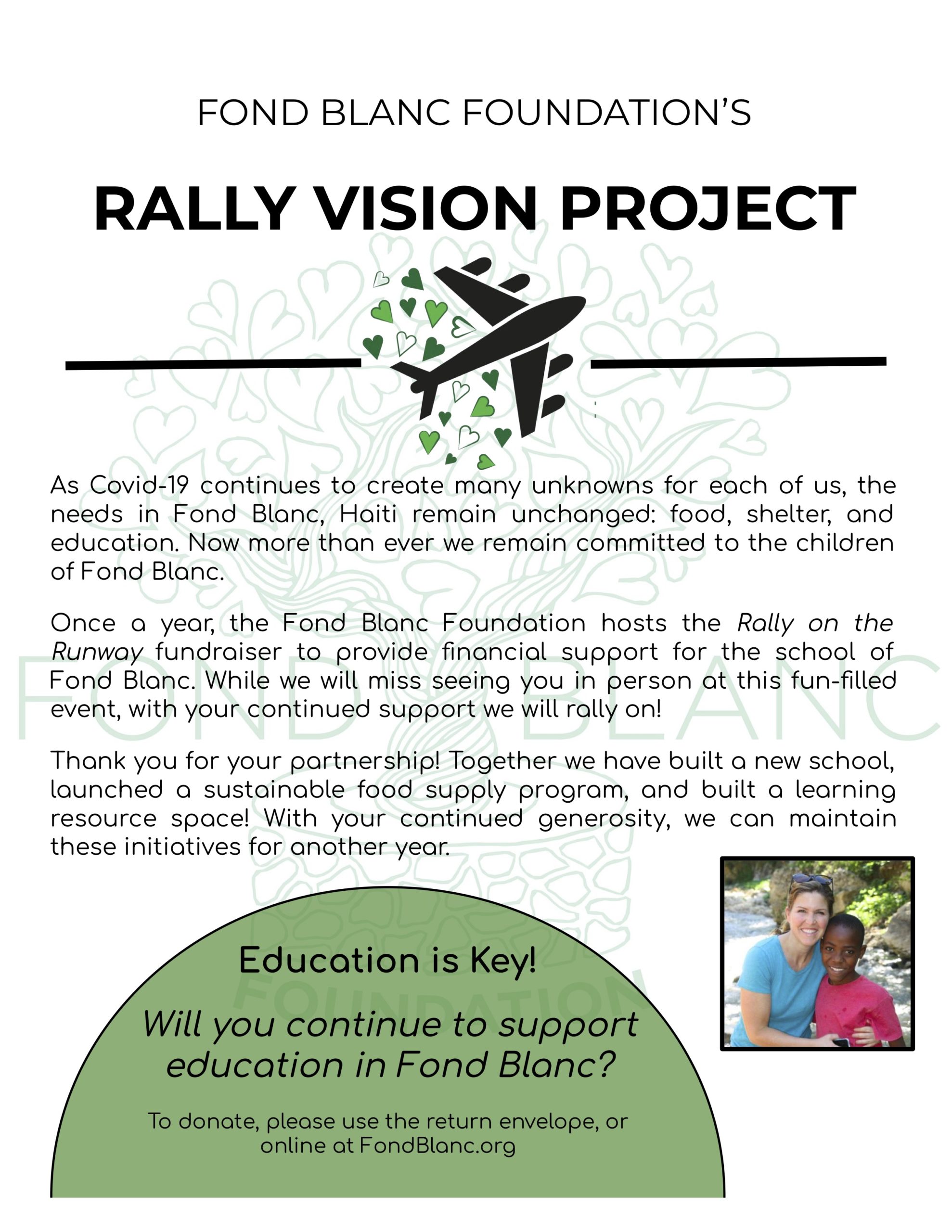 Rally Vision Project – Fond Blanc Foundation